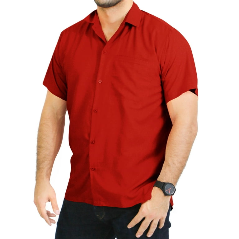 Plain Red Shirts For Men