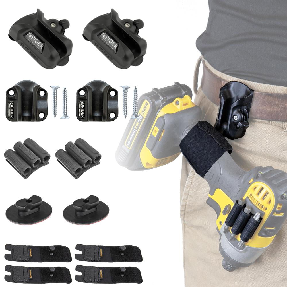 Spider Tool Holster - PRO Tool KIT - 12 Piece Set your power drill ...
