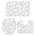 Dinosaur Animal Bathroom Rugs Set Abstract Dinosaur Sketching Side ...