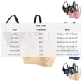 Bras for Women Plus Size 3-Piece Set Five-Hook Smooth Seamless Lifting ...