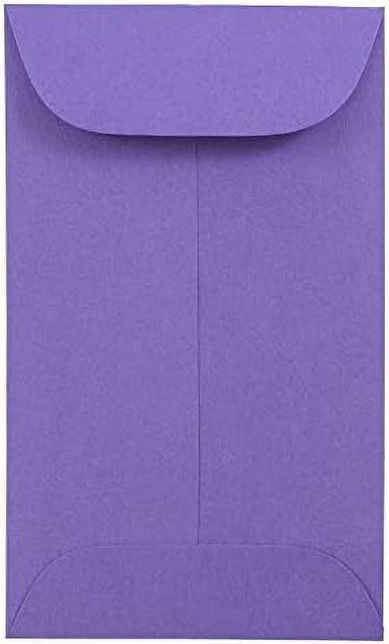 #3 coin business colored envelopes - 2 1/2 x 4 1/4 - violet purple ...