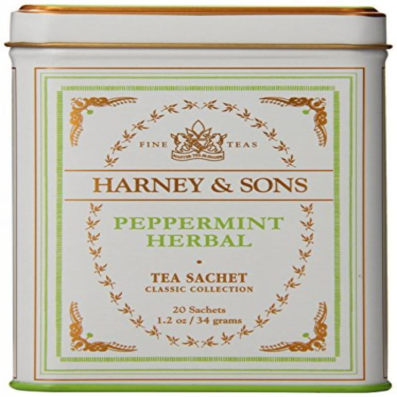 Harney and Sons Peppermint Tea, 20 Sachets 1.2 oz - Walmart.com