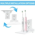 AHGLOP-Metal Outlet Shelf with Built-in Cable Management, No-Drill Wall ...