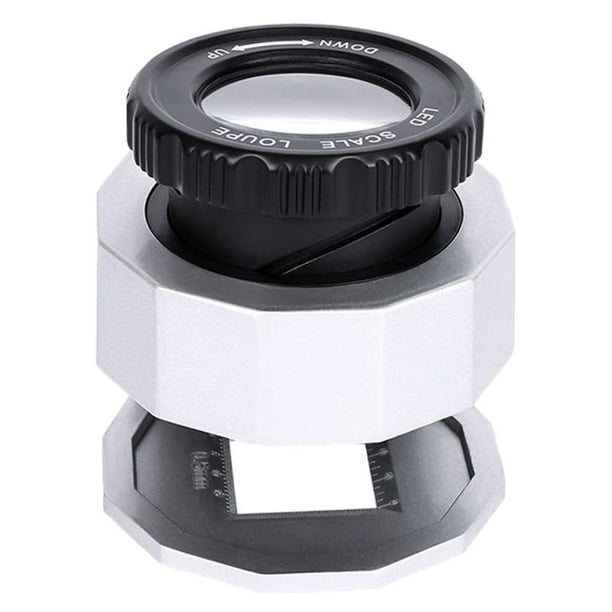 Milaget 30x Handheld Mini Pocket Microscope Loupe Jeweler Magnifier LED ...