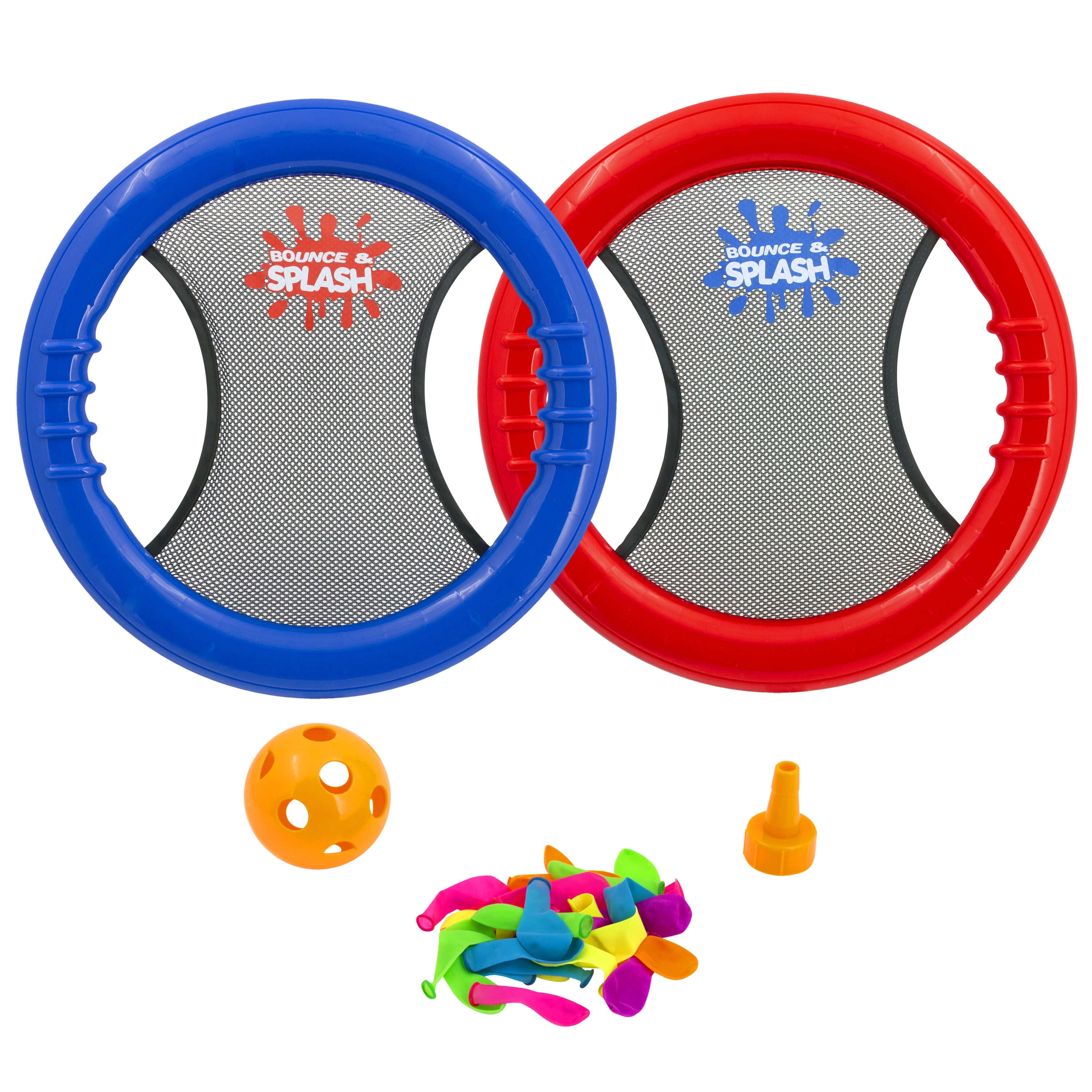 Play Day Bounce & Splash Wet or Dry Outdoor Water Balloons & Paddle ...