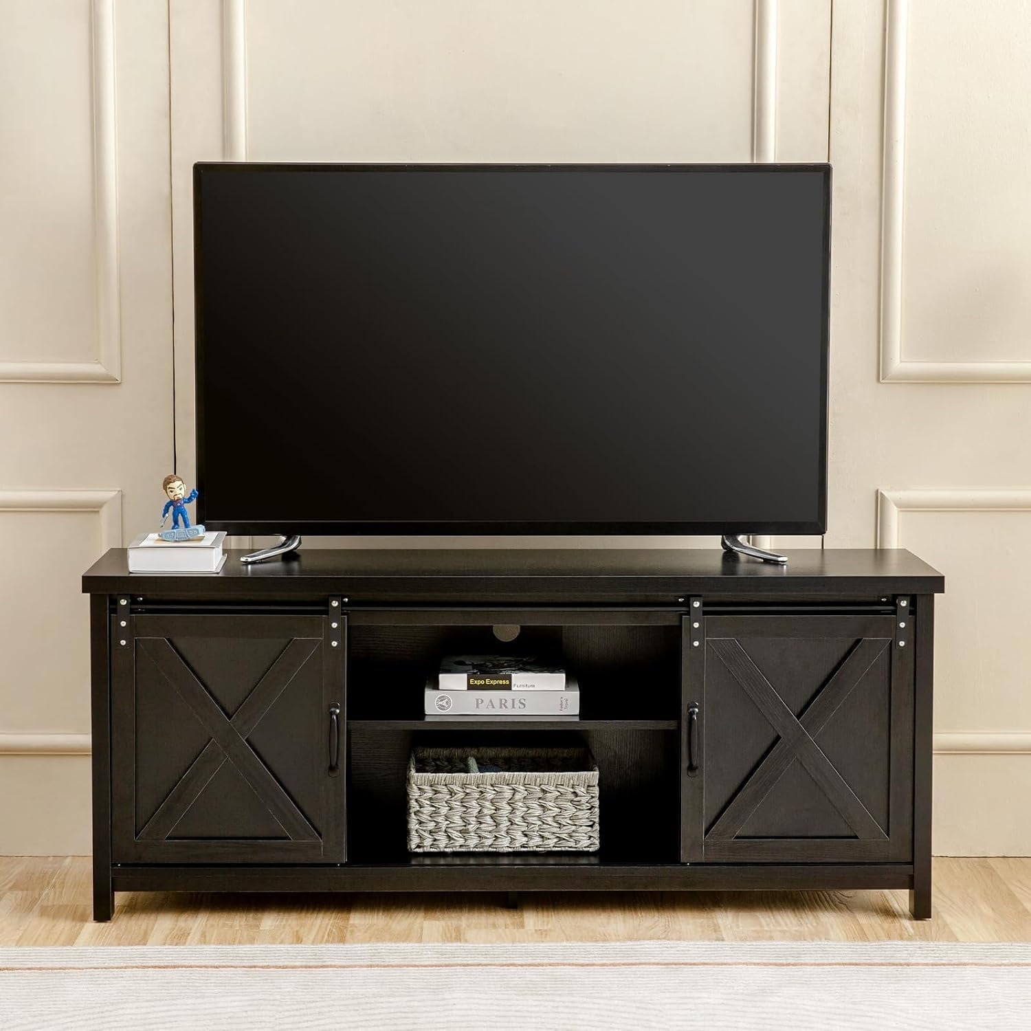 Click here for Gazhome Farmhouse Tv Stand For Tvs Up To 65  With... prices