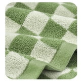 Retro Checkerboard Cotton Face Towel, Checkered Bathroom Hand Towel for ...