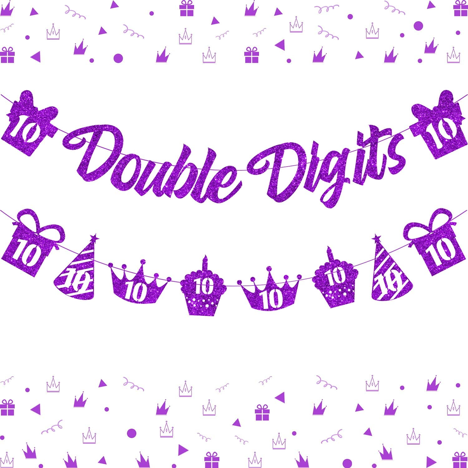 Double Digits Banner Purple 10th Birthday Party Decorations Supplies double-digits-banner-purple-10th-birthday-party-decorations-supplies