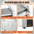 Hot Dog Roller Grill Machine - 7 Stainless Steel Rollers, 18 Hot Dog ...