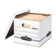 Bankers Box Liberty Check and Form Boxes, White, Blue, 12 / Carton ...