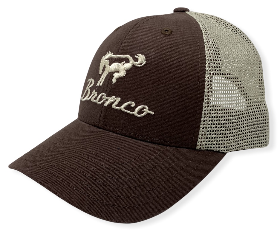 Ford Bronco Men's Official Licensed Embroidered Trucker Hat Cap - Brown ...
