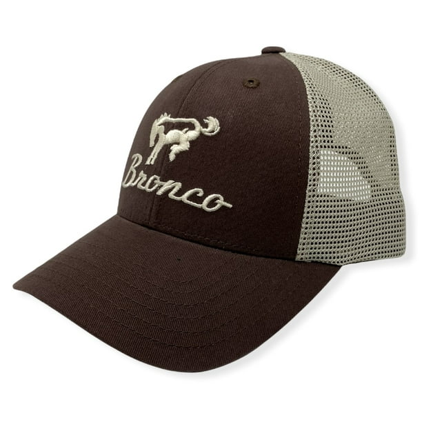 Ford Bronco Men's Official Licensed Embroidered Trucker Hat Cap - Brown ...