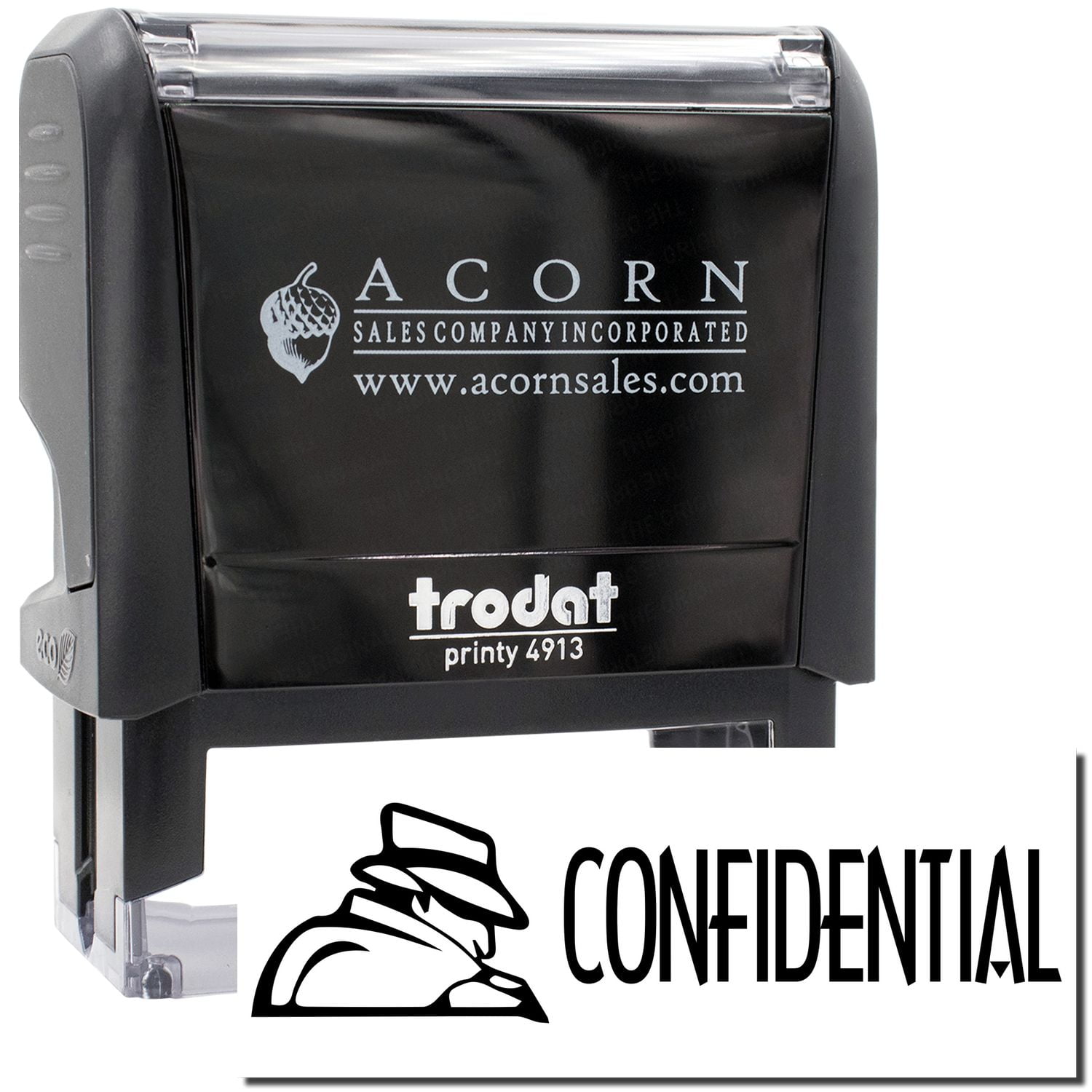 Large Self-Inking Confidential with Logo Stamp, Trodat Printy 4913 ...
