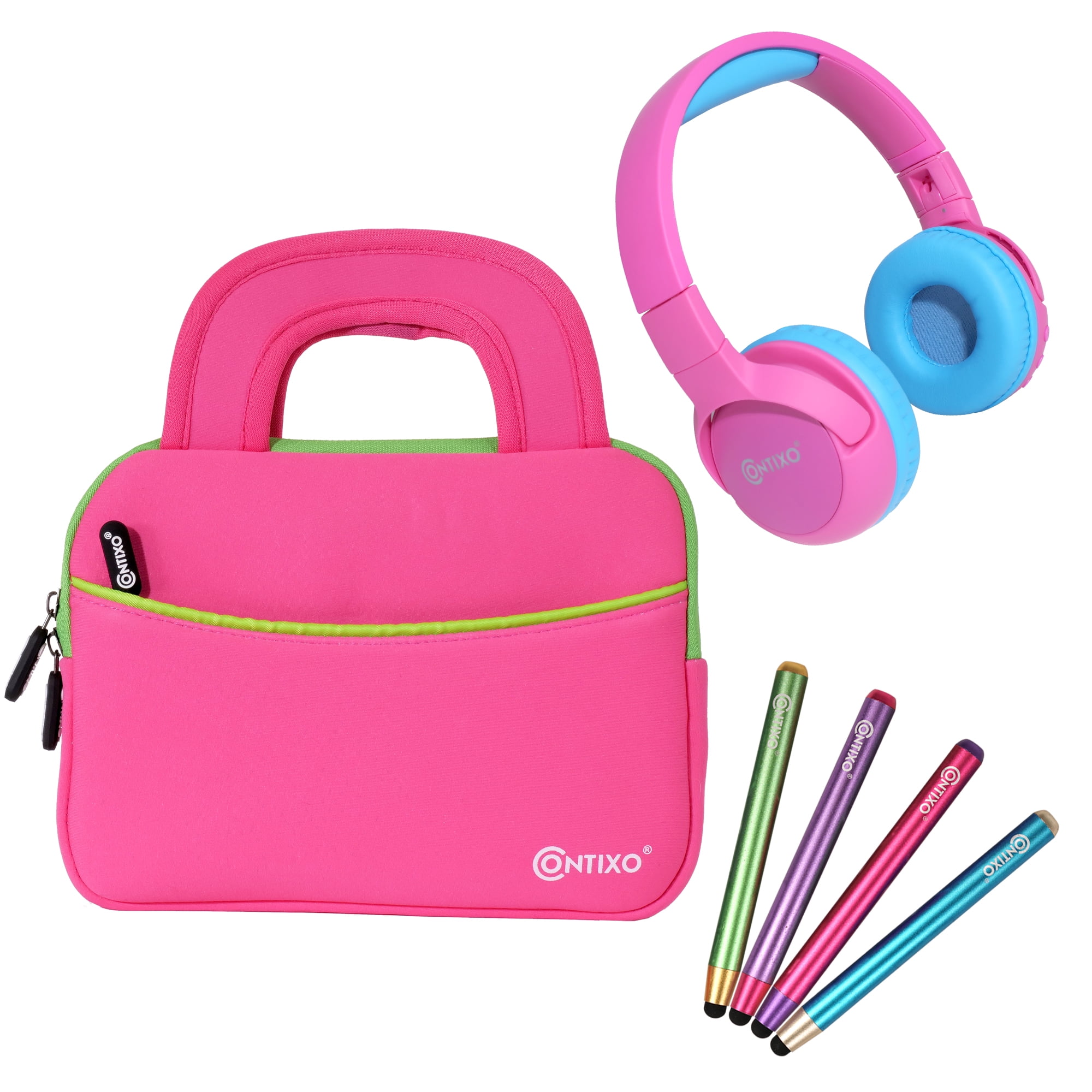 Contixo Kids Tablet Accessories Bundle - Kids Safe 85dB Bluetooth ...
