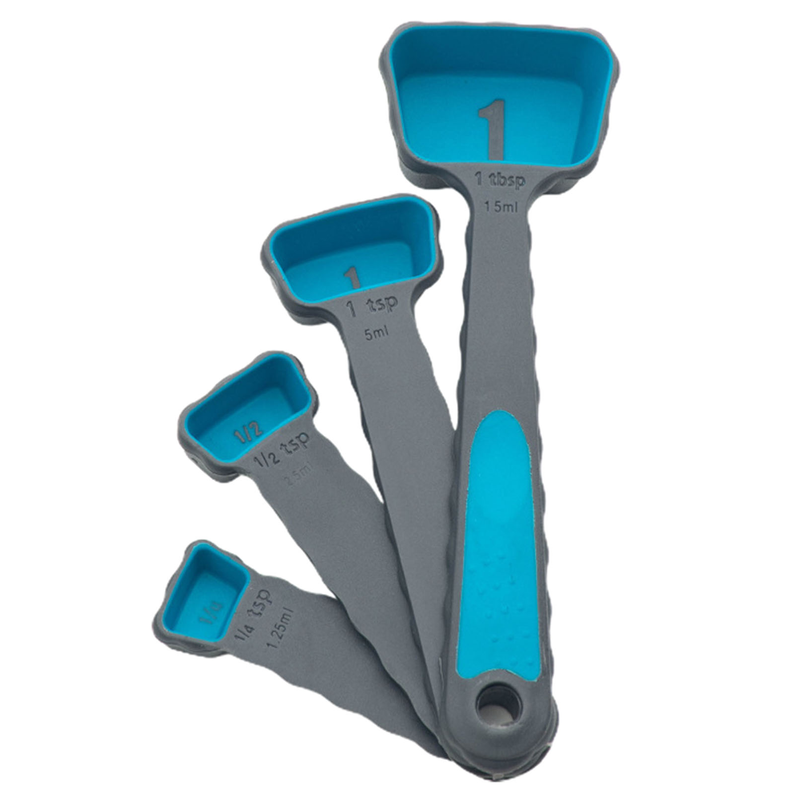 4Pcs/Set Stackable Measuring Spoons Clear Scale Precise Measurement ...