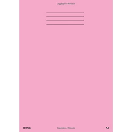 10 mm A4 Square Exercise Book: Grid Ruled School Notebook, Squared Quad ...