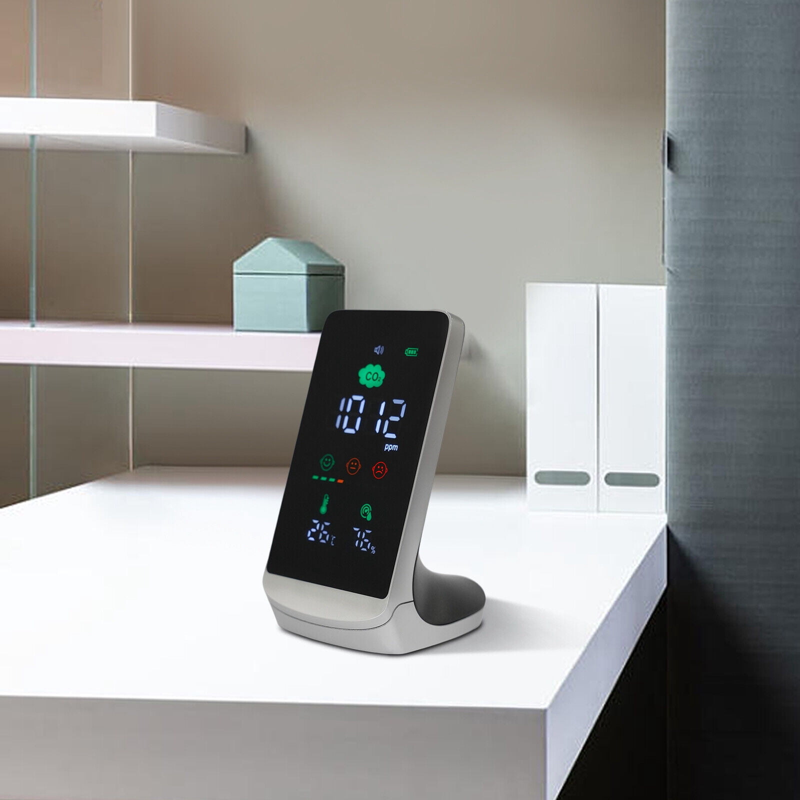CO2 Temperature Humidity Air Quality Monitor Detector Wide Measurement ...