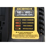 DeWalt DCB1104 Quick Charge 12V/20V 4 Amp Battery Charger with LED ...