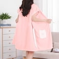 Womens Terry Home Cloth Bathrobe Short Sleeve Belted Spa Wrap Shower ...