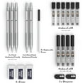 Nicpro Mechanical Pencil Set, 0.5mm 0.7mm 0.9mm 2mm, Lead Refills 4B 2B HB 2H, Drawing Sketching ...