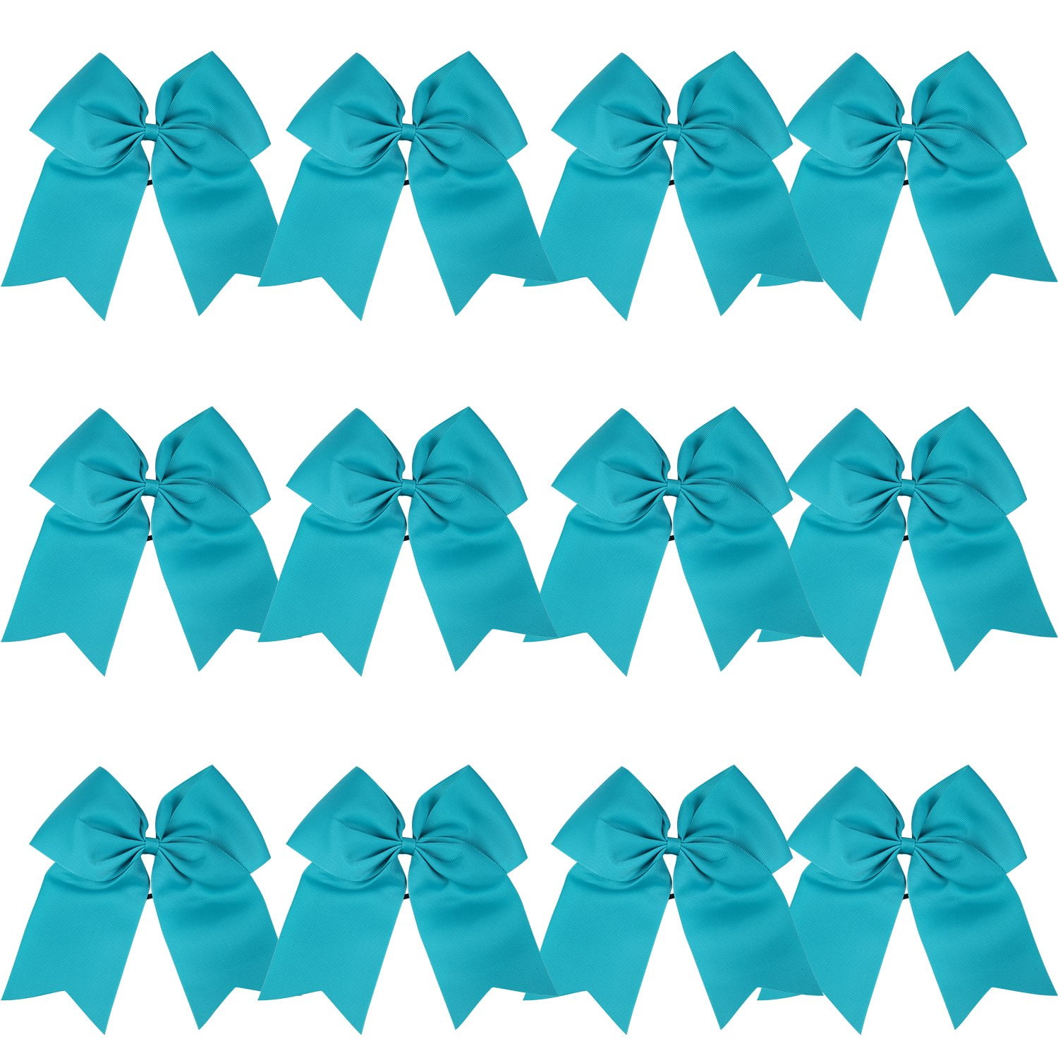 8 Inch Cheerleader Bows Ponytail Holder Cheerleading Bows Hair Tie ...