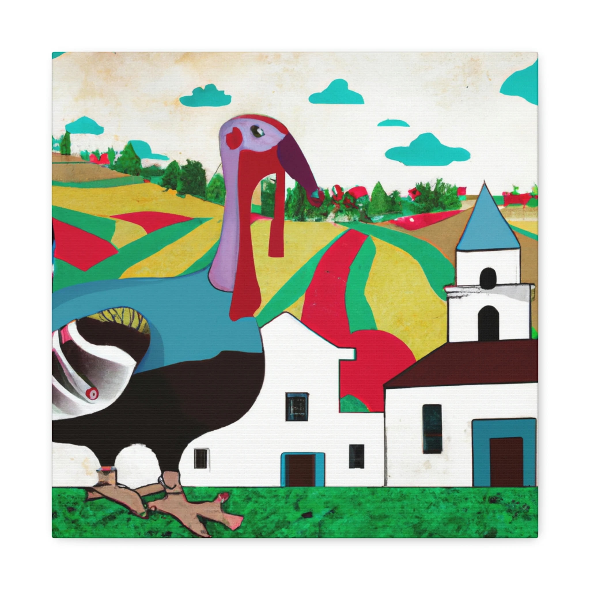 Turkey in Splendor - Canvas - Walmart.com