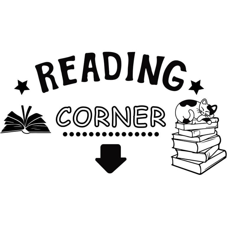 Stick Kids Reading Clipart