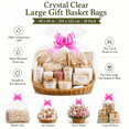 10 Pack Large Cellophane Bags, 40"x50" (101x125cm) Clear Plastic Gift ...