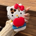 Cute Cartoon Sanrio Hello Kitty Phone Case For iPhone 17 Pro Max 16 15 ...