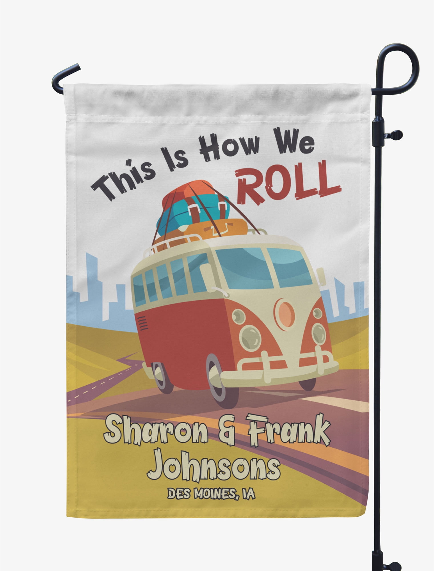 Printtoo White This Is How We Roll Caravans 12.5x18 Inches Double ...