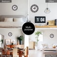 1pc 2D Flat, Silent Round Wall Clock Cute Face Clock Design Pattern ...