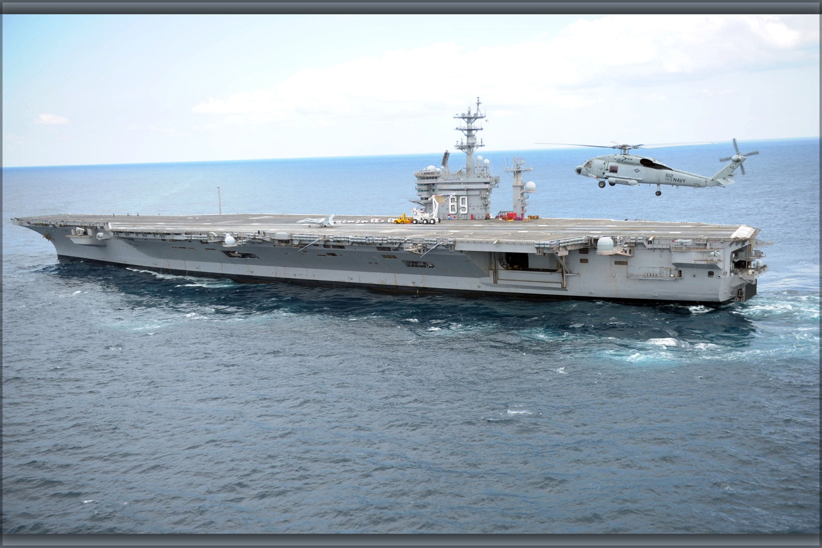 24"x36" Gallery Poster, Aircraft Carrier USS Dwight D. Eisenhower (CVN ...