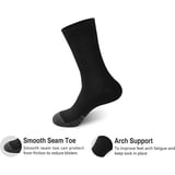 G K X Men's Heavy Duty Work Boot Cushion Crew Socks, Moisture Control ...
