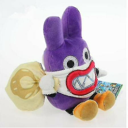 Super Mario Bros U Thief Nabbit Rabbit Totten 7" Stuffed Plush Toy ...