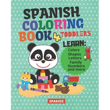 Bilingual Coloring Book For Kids: English/Spanish Learning Coloring ...