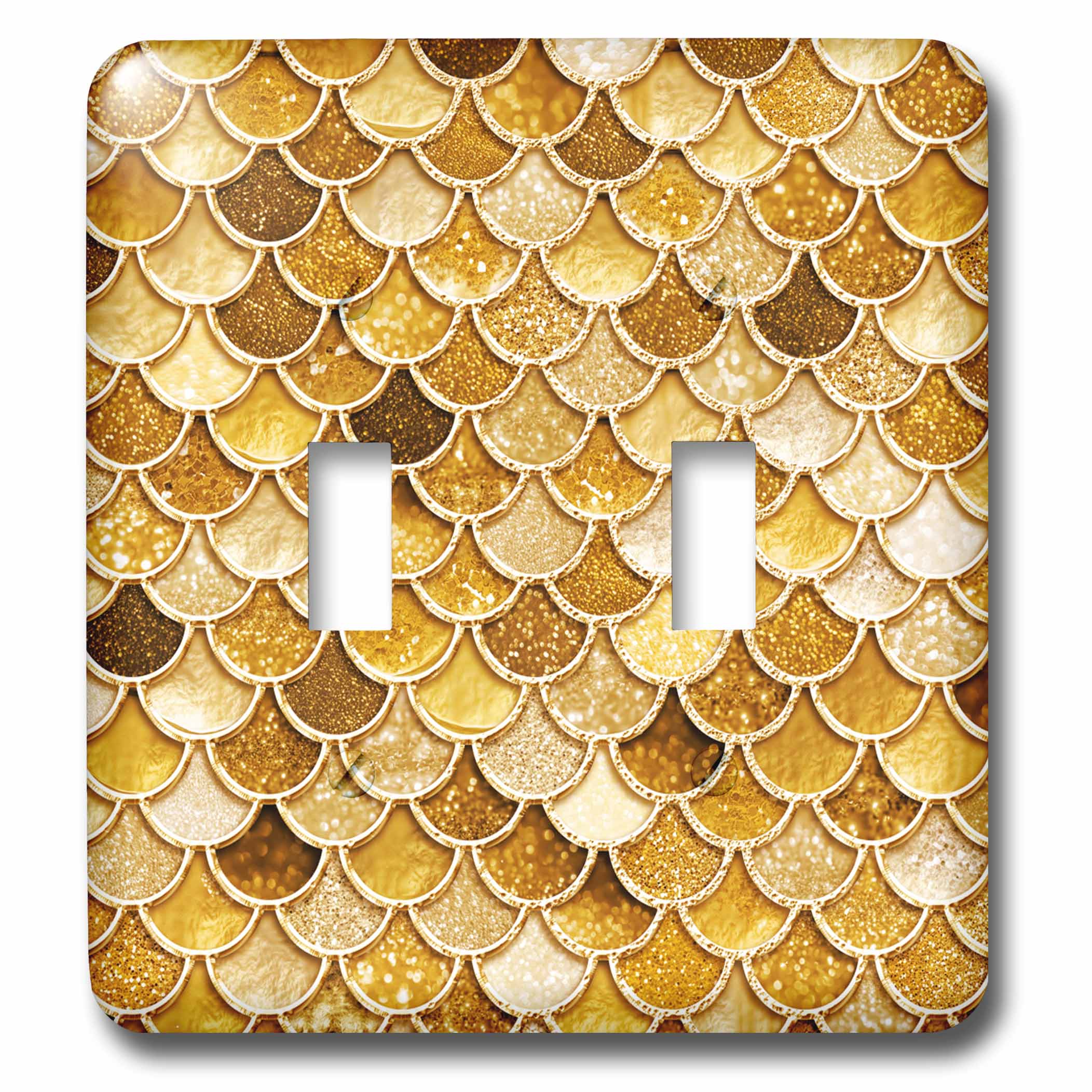 3dRose Image of Sparkling Gold Shiny Elegant Mermaid Scales Glitter ...