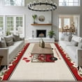 Area Rug for Living Room, Valentine's Day Non-Slip Indoor Large Carpet ...