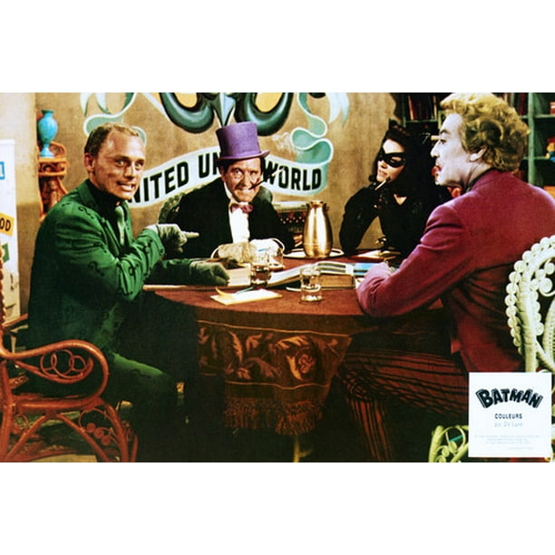 Frank Gorshin and Cesar Romero and Lee Meriwether and Burgess Meredith ...