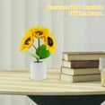 Sunflower LED Night Lamp, USB Rechargeable, Table Lights for Bedroom ...