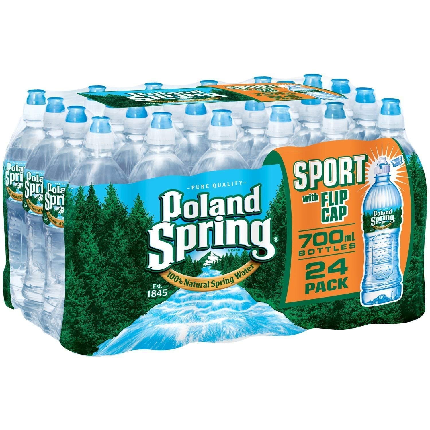 Poland Spring Water ,Sport with Flip Cap 23.7 Oz ( Pack of 24 ...