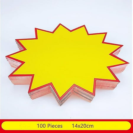 100 Pieces Explosion Price Tag Cardboards Advertising Signage Merchant ...