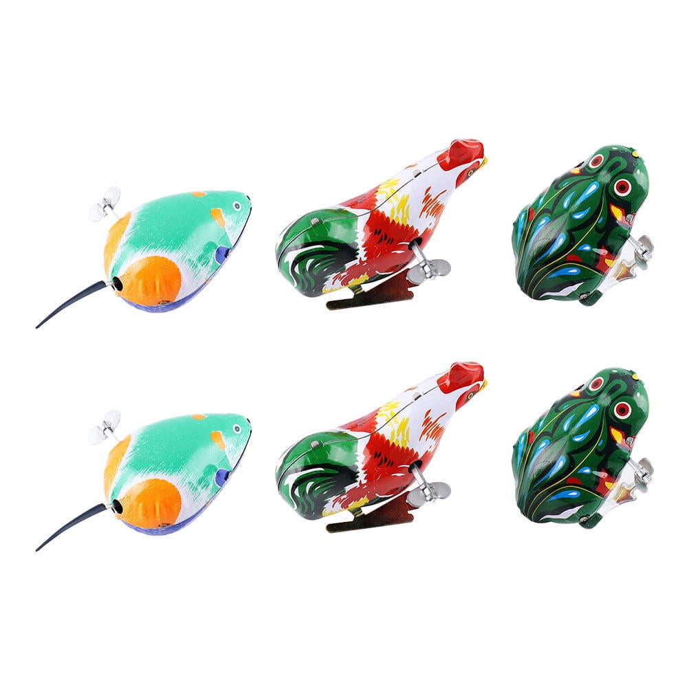 6Pcs Realistic Animal Clockwork Toys Funny Wind up Toy Kids Toys ...