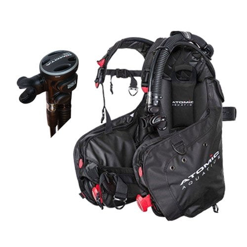 Atomic Aquatics BC1 Black with SS1 Titanium Safe Second Octo - Large ...