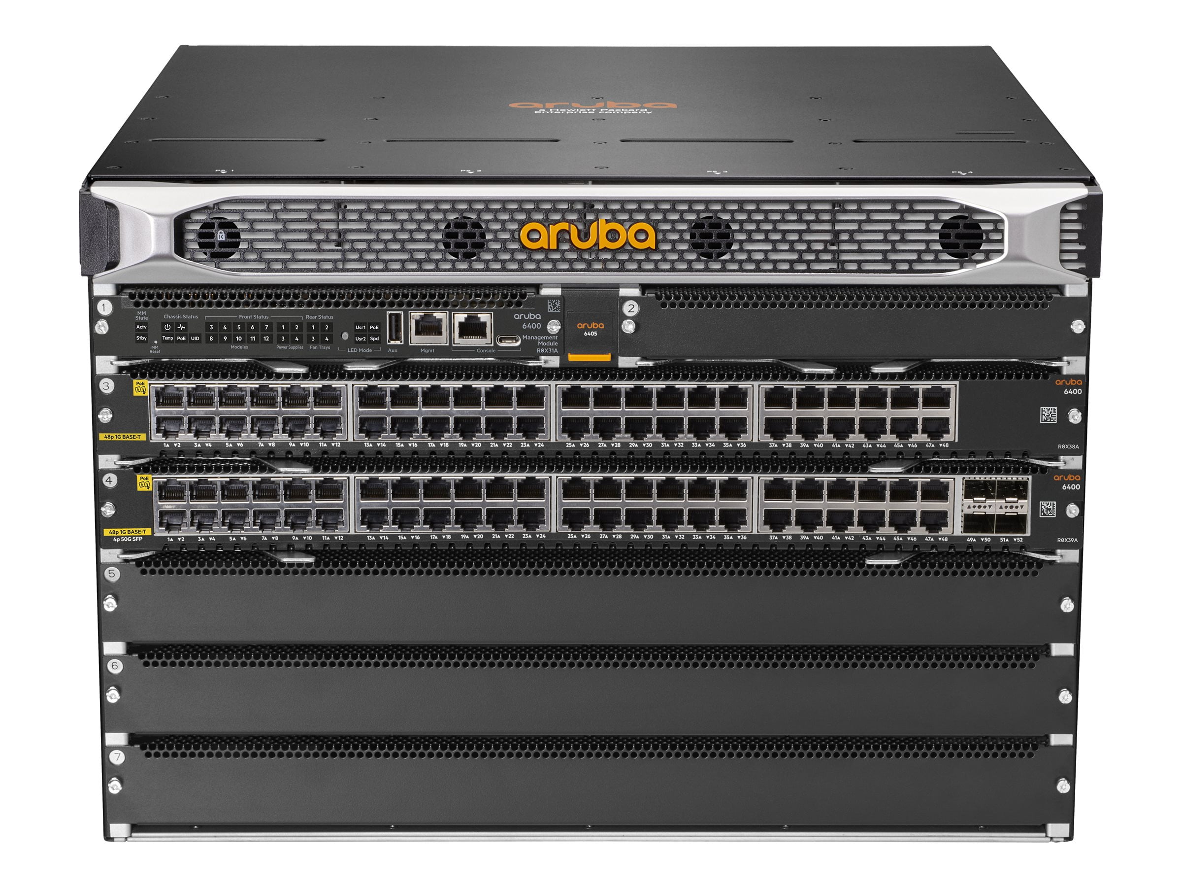 Aruba 6405 96-port 1GbE Class PoE 4 and 4-port SFP56 Switch - Walmart.com