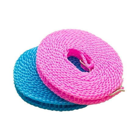 Non-slip Drying Clothes Hanger Rope Nylon Clothesline With Metal Hook ...