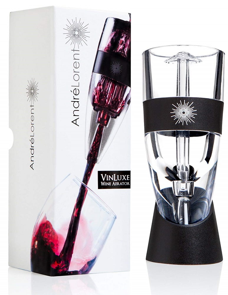 VinLuxe PRO Wine Aerator Diffuser Pourer Decanter with Carrying Case ...