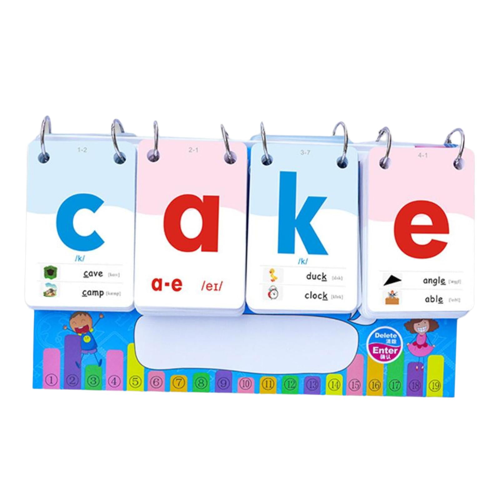 Toddler Phonics Alphabet Flashcards Word Spelling Games for 3 4 5 6 ...