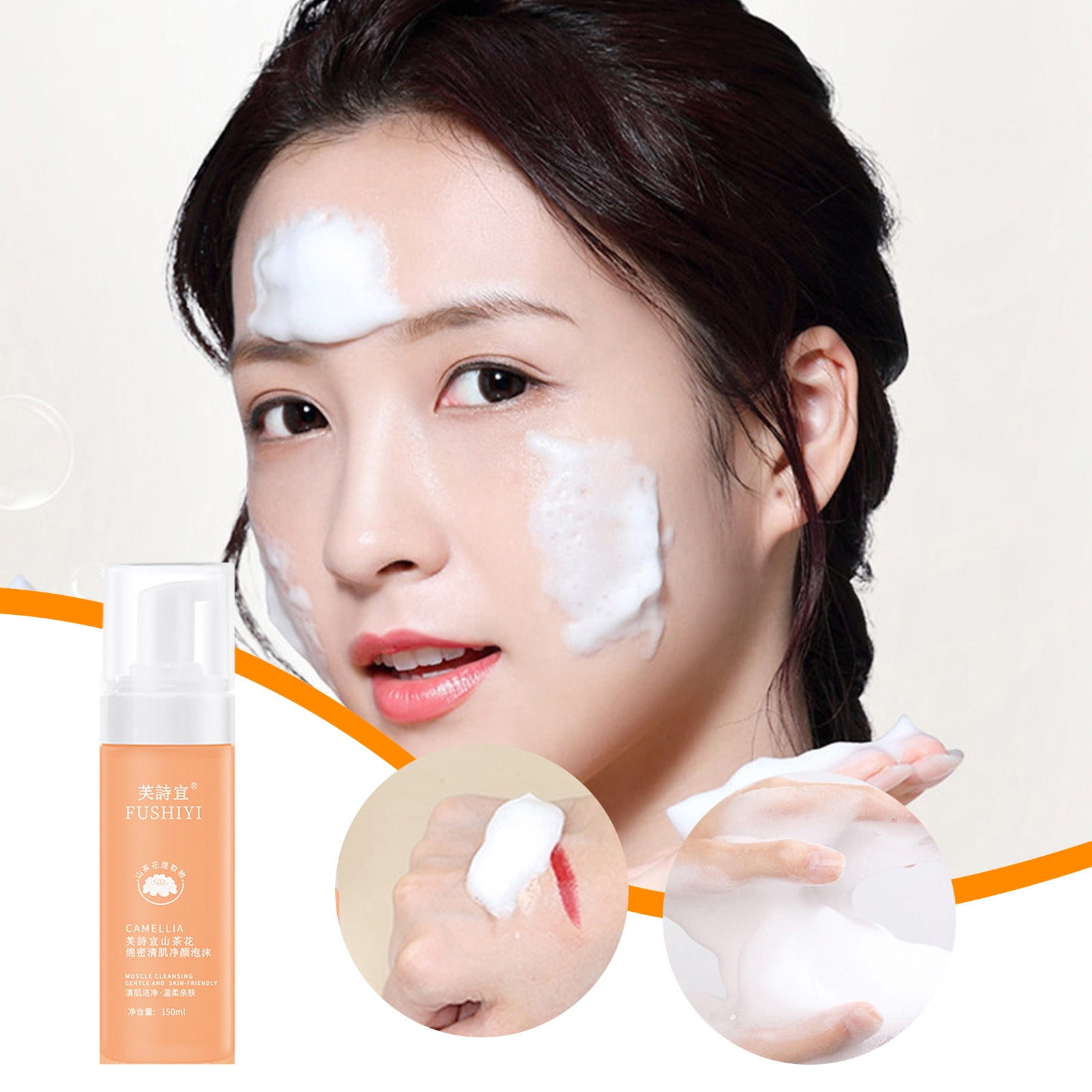 Fiudx Crema Limpiadora Camellia Amino, Espuma Hidratante Suave, Retiene ...