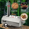 Enyopro 12" Semi-Automatic Outdoor Pizza Oven, Portable Wood-Fired ...