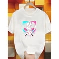 180G Unisex T-Shirts in Black And White Baseball Number Eight Design ...